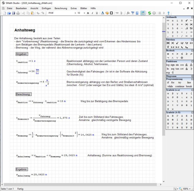 SMath-Studio - Rechensoftware für Unterricht und Schule